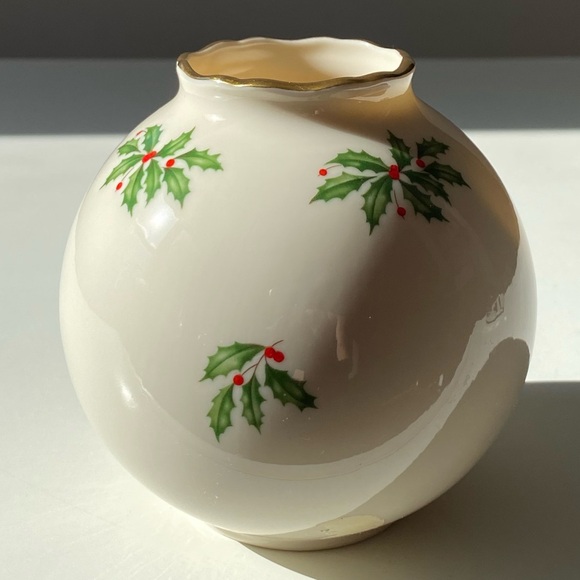 Lenox | Holiday | Vintage Christmas 4 Lenox Holiday Globe Bud Vase With ...
